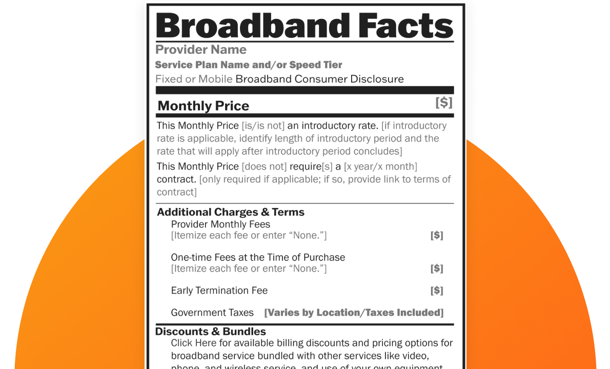 Broadband Consumer Labels | Everything you need to know about Broadband ...